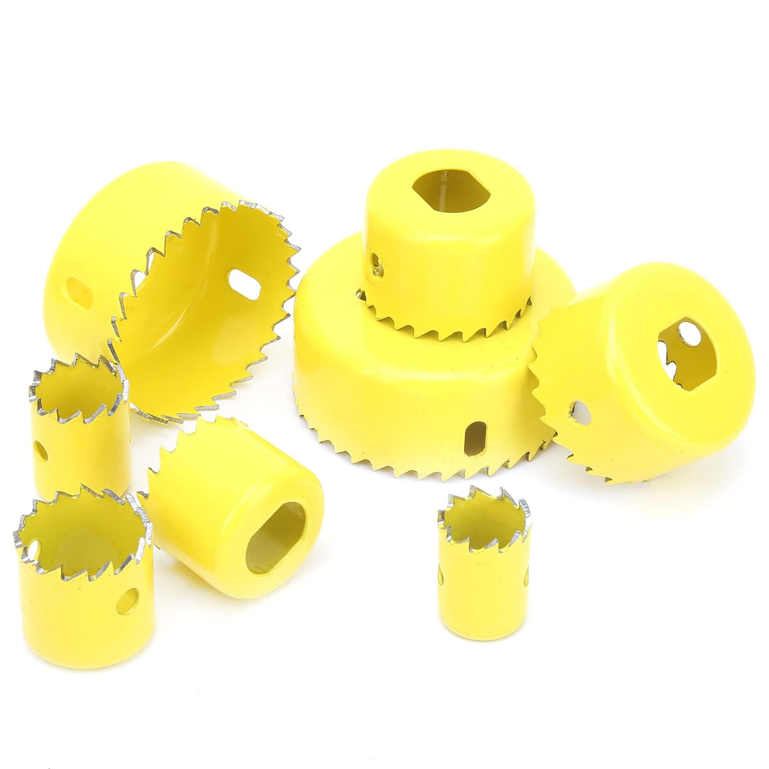 Drill Bit, Hole Saw Kit High Carbon Steel Drywall DIY with Screw Bit ...