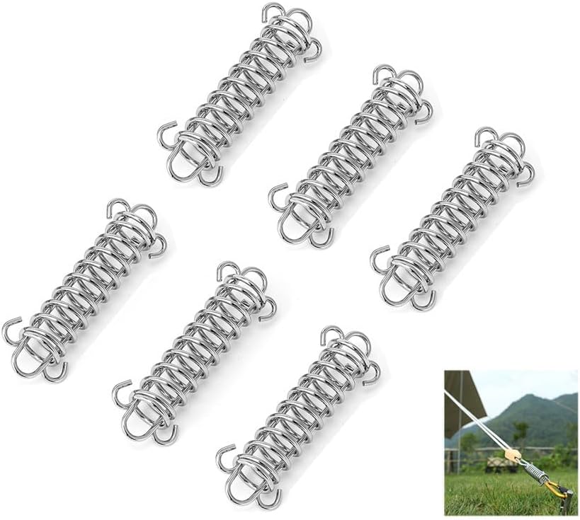 Amazon.co.jp: Natiform 6個 テントバックル スプリングスナップフック ロープテンショナー : スポーツ＆アウトドア