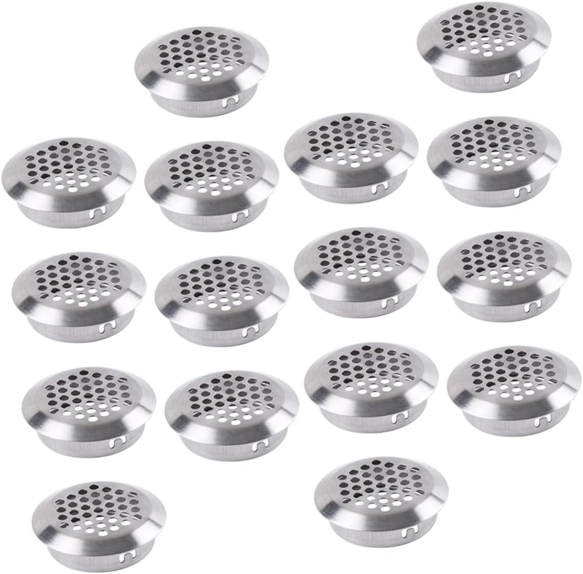 50pcs Stainless Steel Air Hole Air Vent Grille Round Wardrobe Vent ...