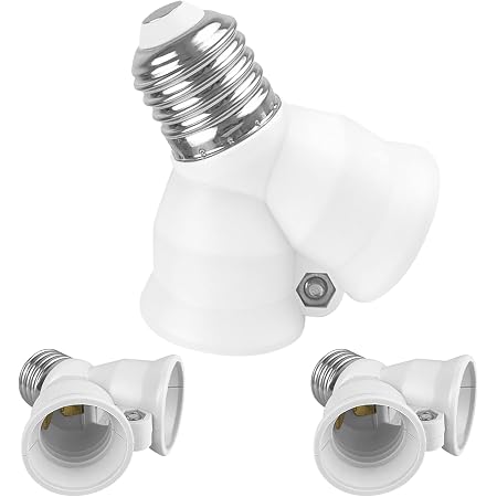 Twin Bulb Splitter Adapter for Led bulb - 4Pcs Socket Splitter CFL ...