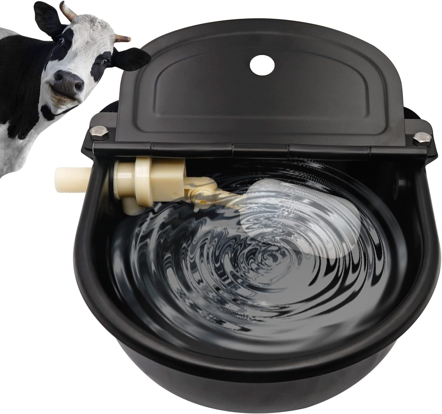 Titan 12 Gallon Horse Cattle Drinker Agricultural Water Trough (Black ...