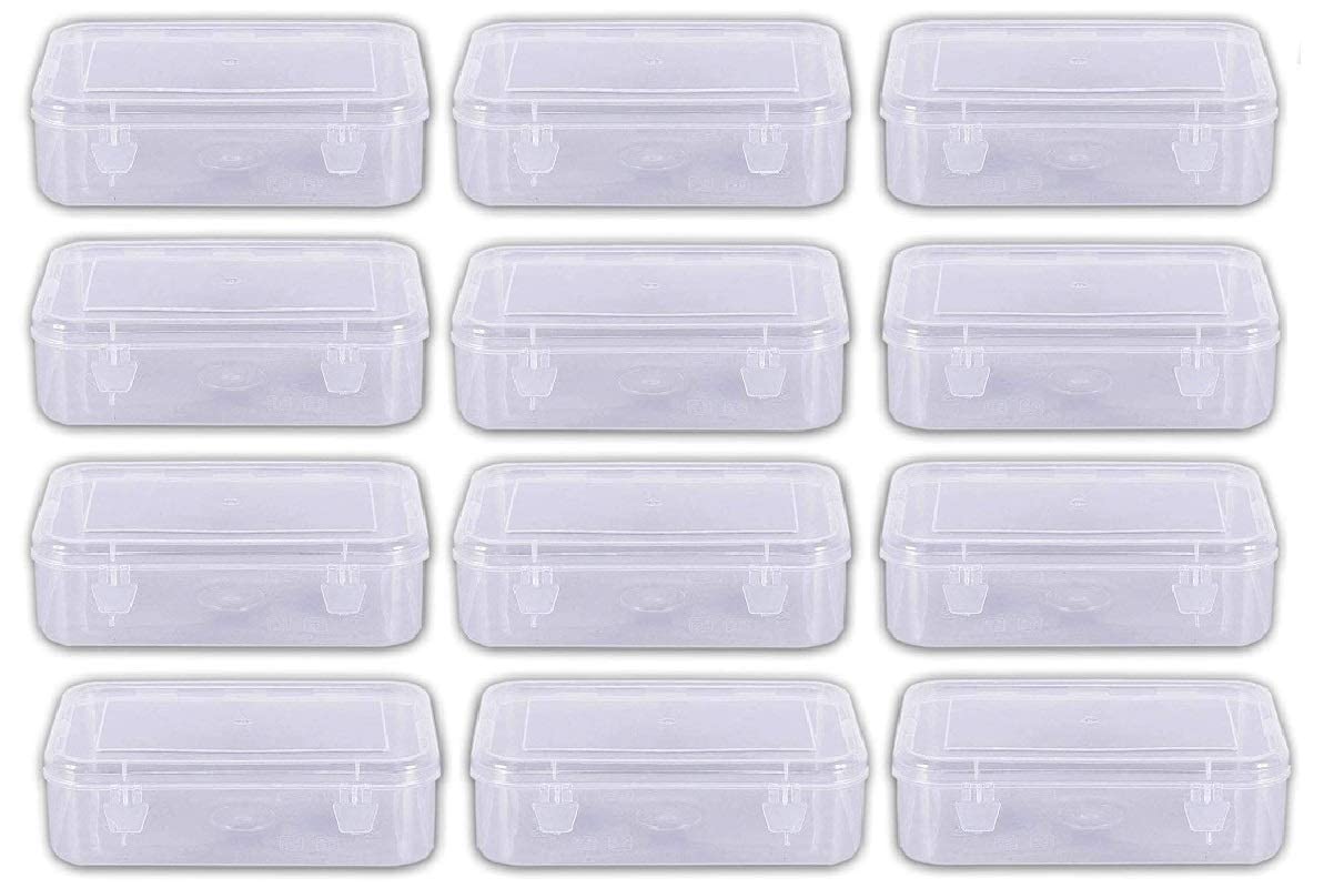 M.C. PIPWALA Fashions Clear Transparent Small Plastic Box set container ...