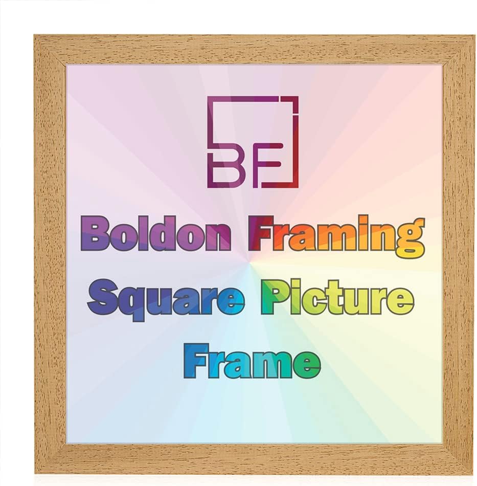 Boldon Framing - 7x7 inch Square Picture Photo Frame in Oak Effect Wall ...