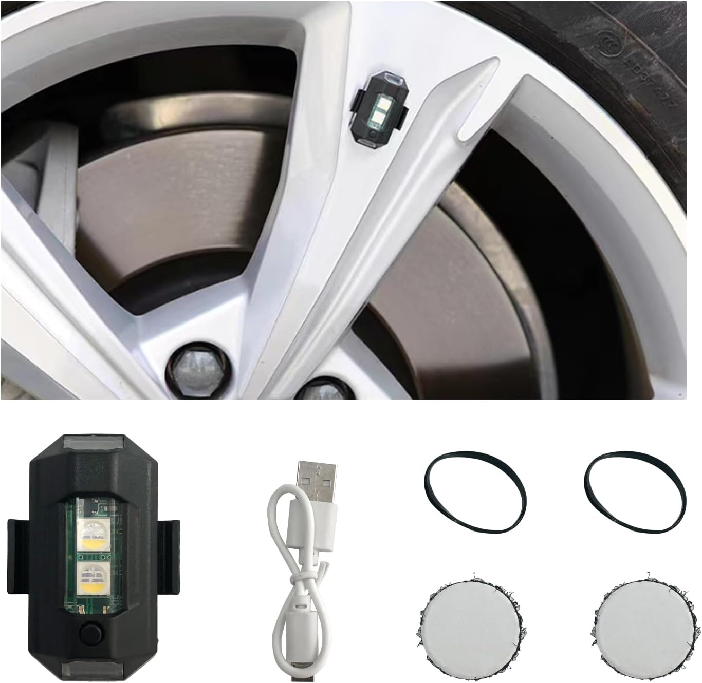 Amazon.com: Dickno Mini LED Strobe Light, 7 Color Rechargeable Aircraft ...