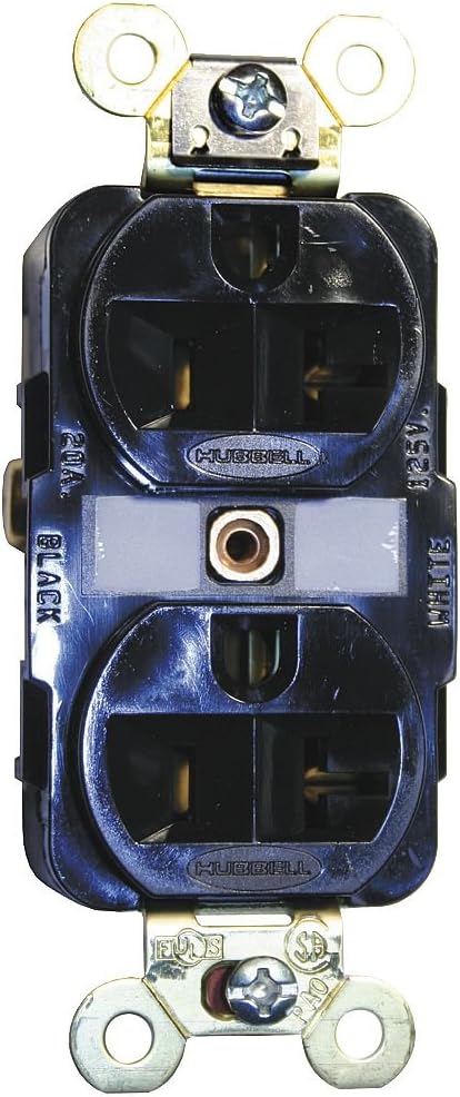 Amazon.com: HUBBELL HBL5362BK AC Receptacle NEMA 5-15/20 Female Duplex ...