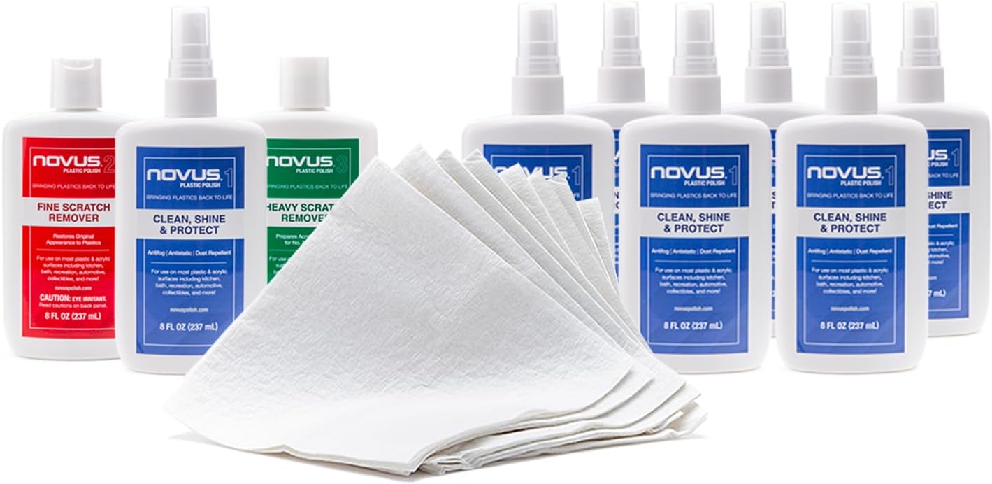 Amazon.com: NOVUS Plastic Polish with Polish Mates Pack | Novus Plastic ...