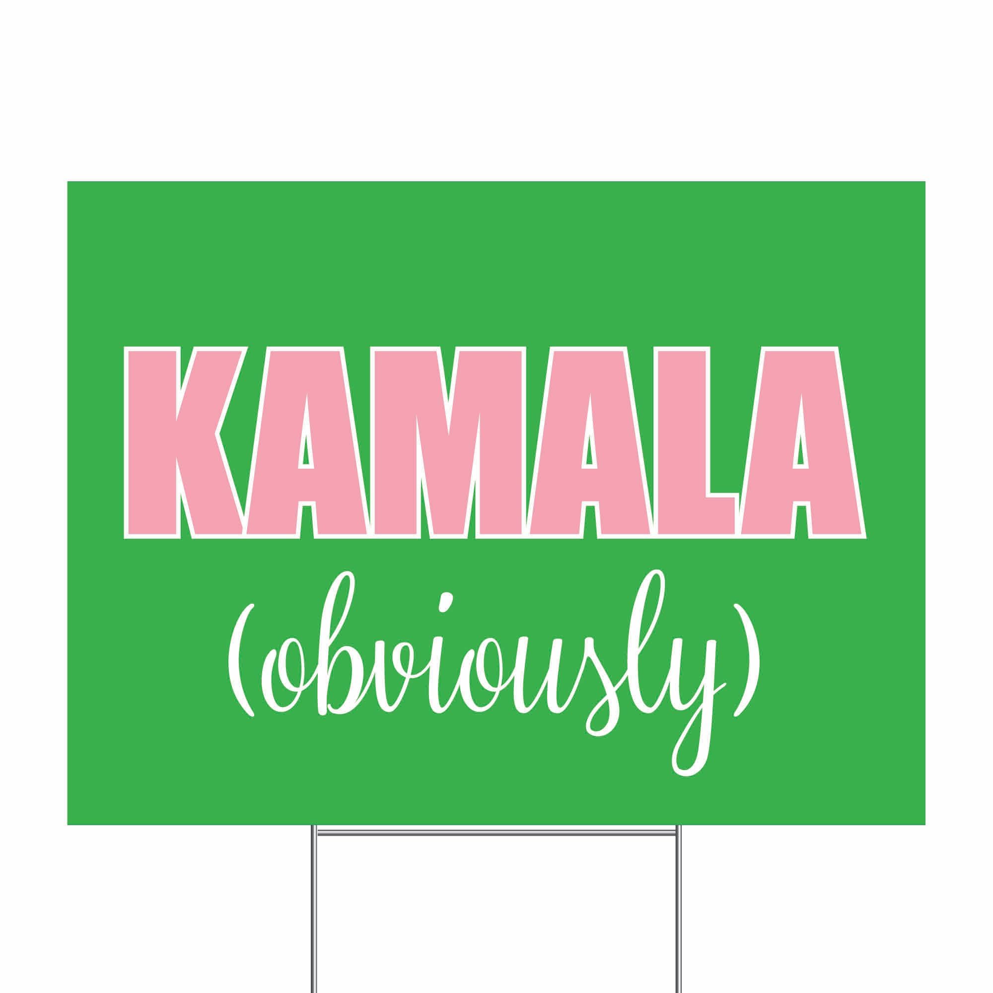 Amazon.com : Imagine Signs | Kamala Obviously | 18" x 24" Kamala Harris ...