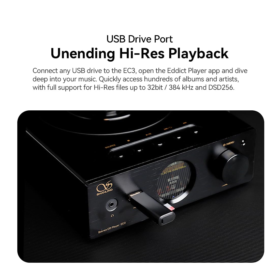 Snapklik.com : SHANLING EC3 Stereo CD Player, USB Flash Drive Port ...