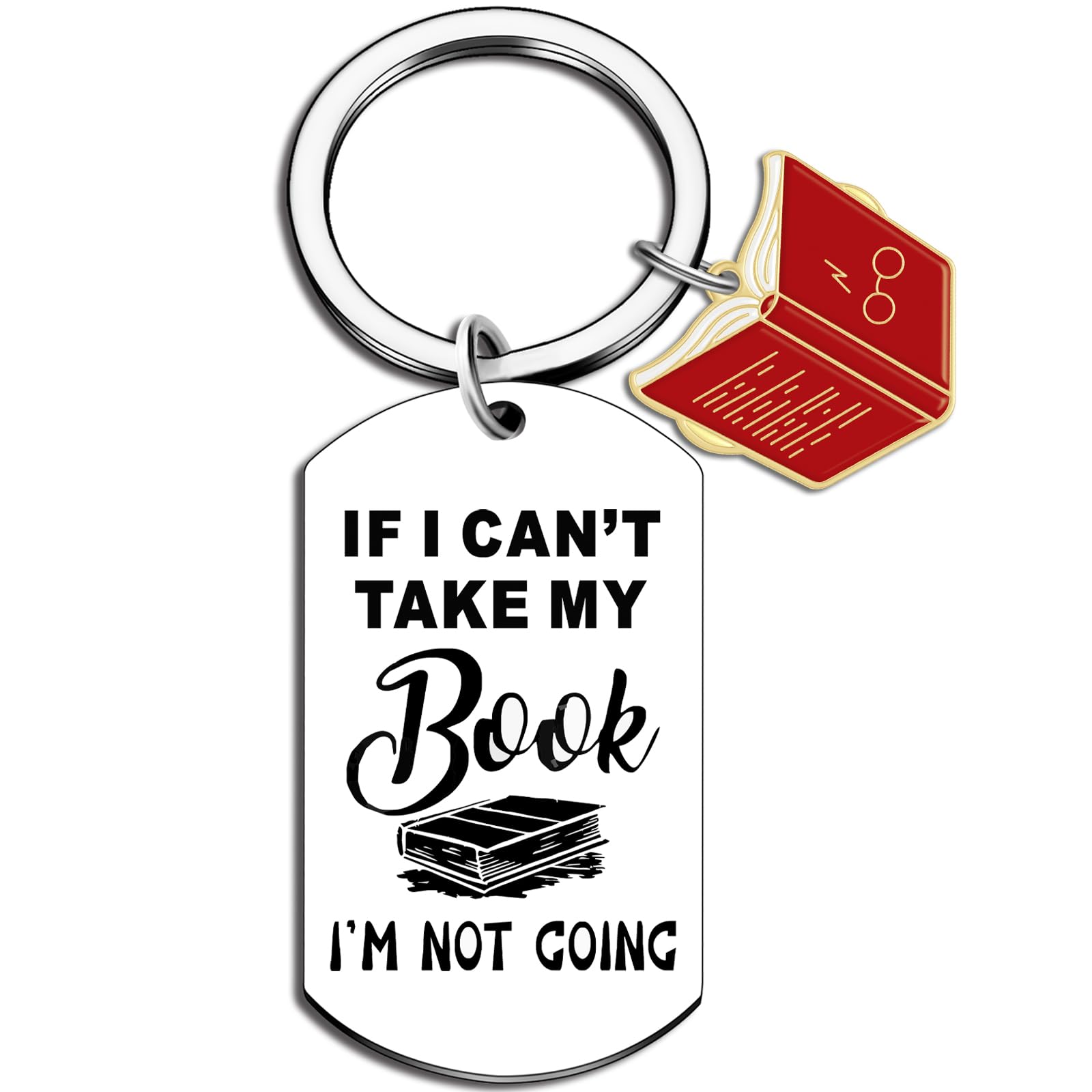 Amazon.com: WXCATIM Book Lover Gifts Reading Book Club Keychain If I ...