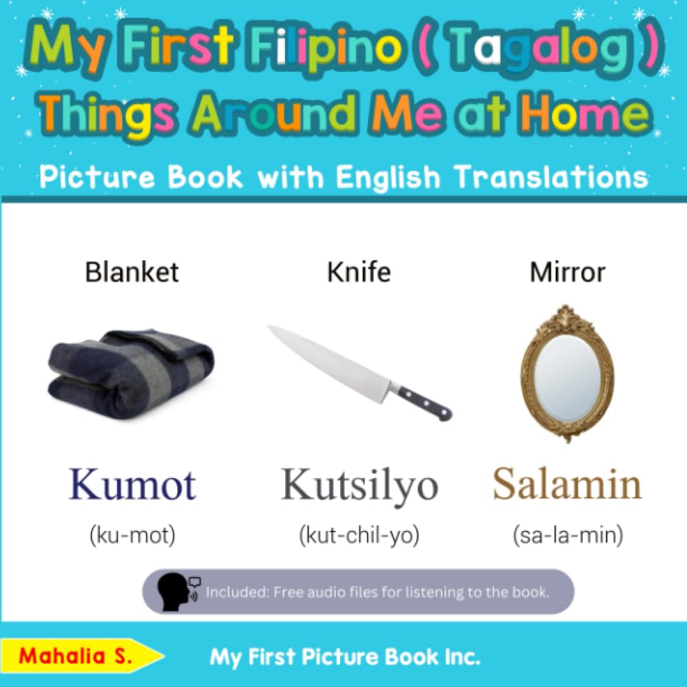 My First Filipino (Tagalog) Things Around Me at Home Picture Book with ...