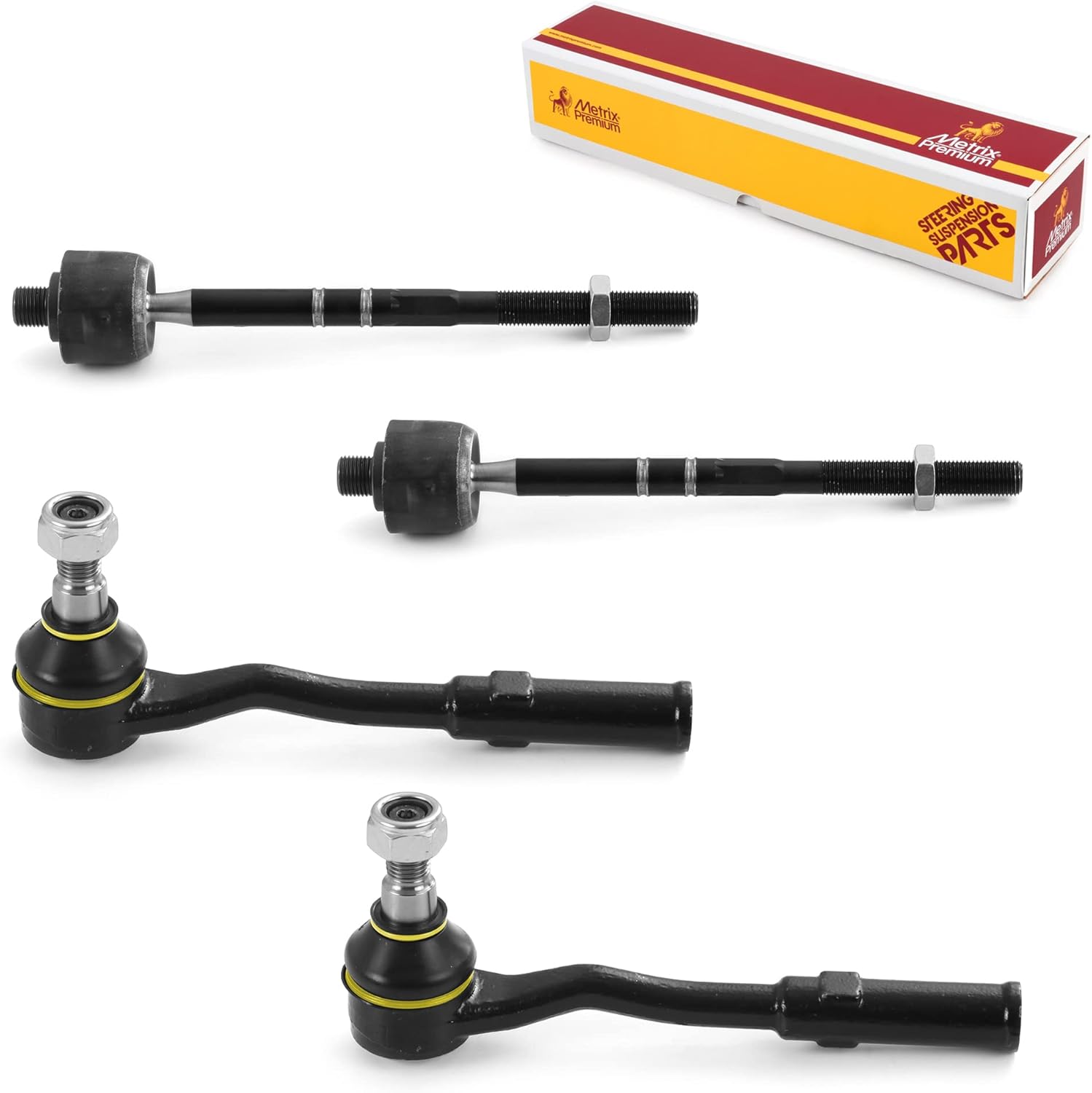 Amazon.com: Metrix Premium Chassis Parts - 4 PC Inner & Outer Tie Rod ...