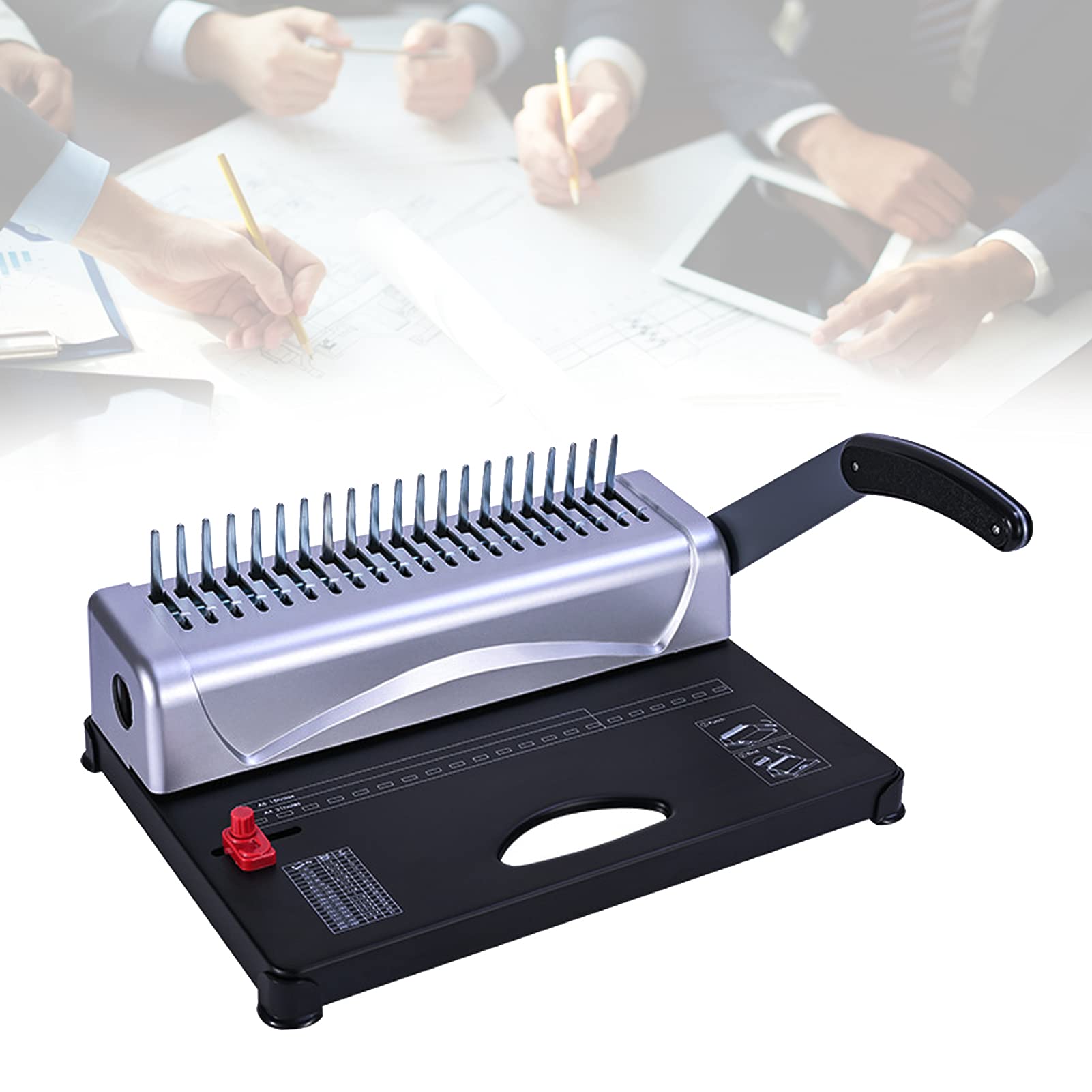 Buy HIMABeauty 21 Hole document binder, A4 paper comb binding machine ...