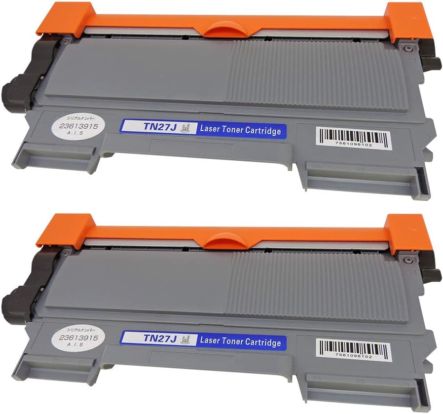 Amazon | TN-27J(TN-11J兼用) BK/ブラック 2本セット トナーカートリッジ 【製造番号(シリアルナンバー)記載】 [Brother]ブラザー 【A.I.S製品】新互換 ...