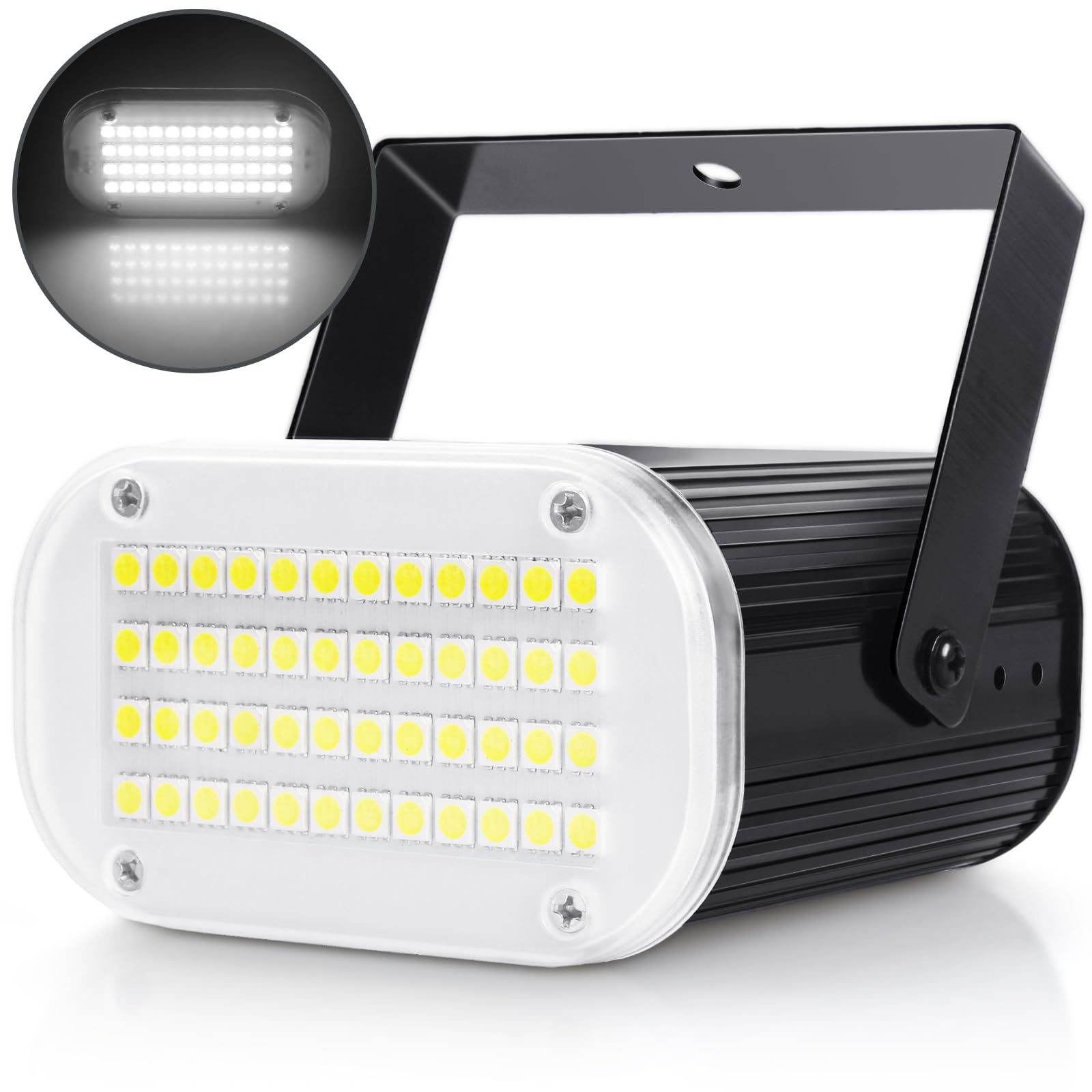 Snapklik.com : Mini Halloween White LED Strobe Light, Sound Activated ...