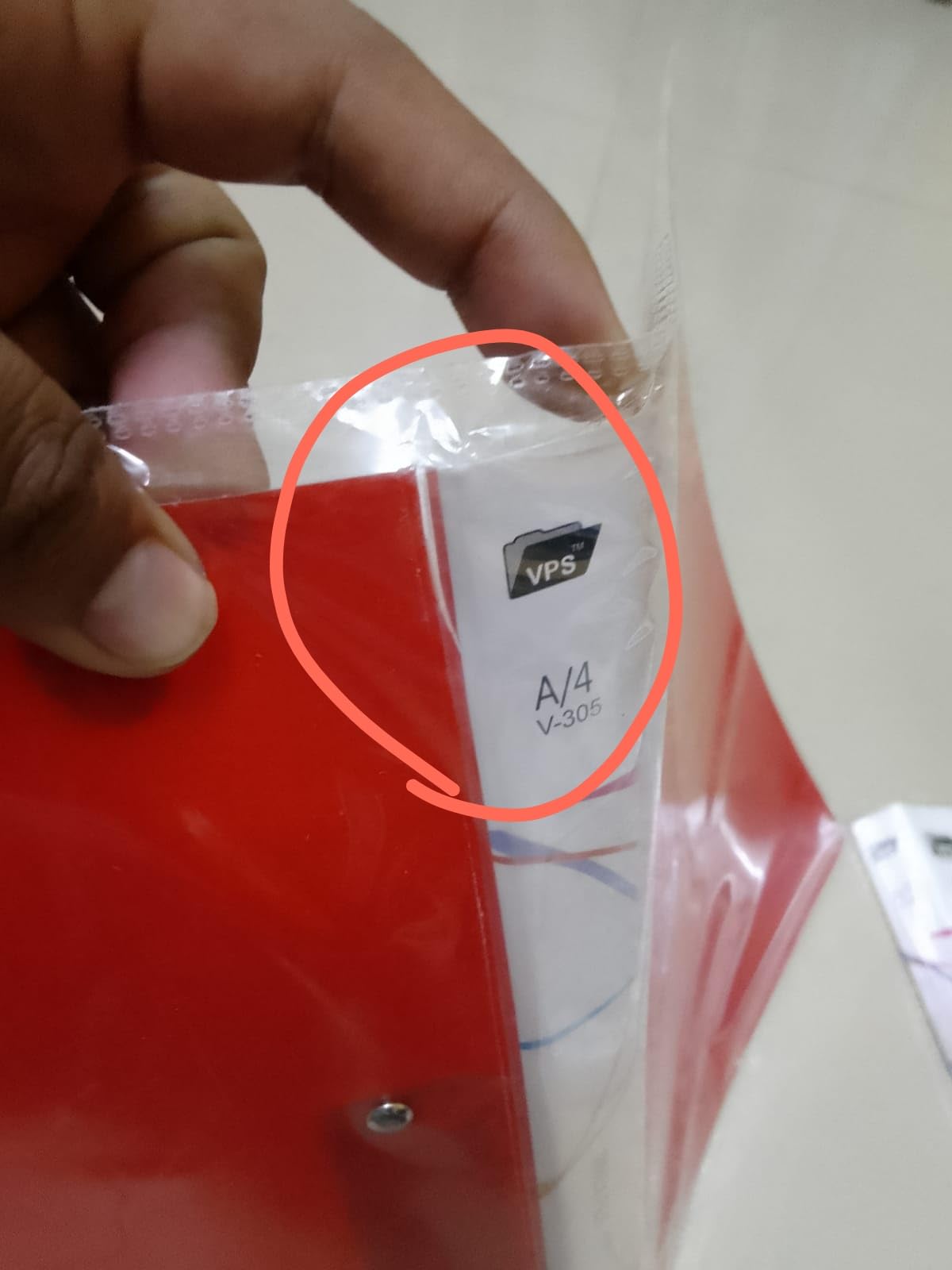 Classik Plastic Punch Less File A4 Size (Set of 4), Multicolor : Amazon ...