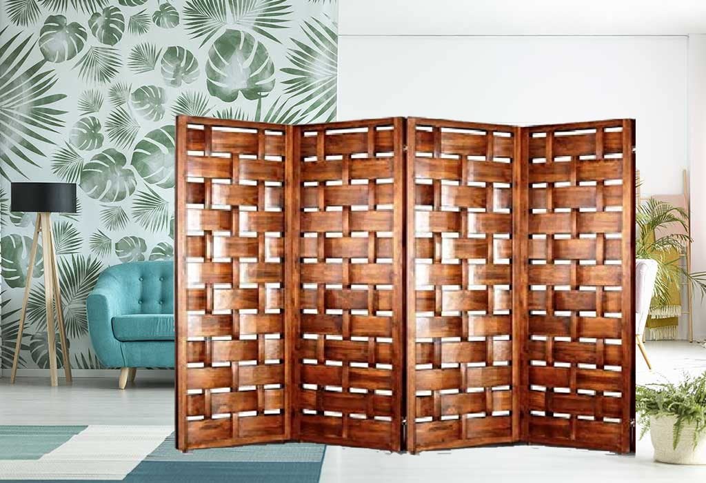 Musa Kazim Wooden Partition/Divider Partition for Living Room/Screen ...