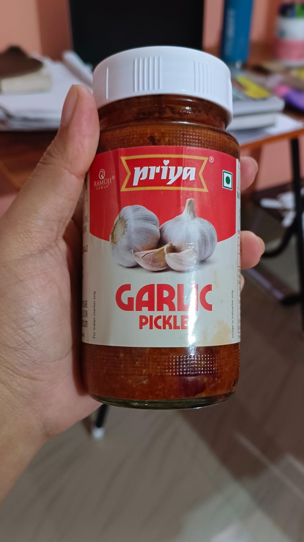 Priya Garlic Pickle, 500g - Authentic Telugu Style Achar | Traditional ...