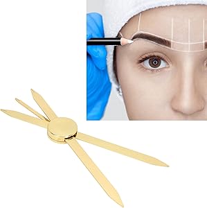 Compass Eyebrow Ruler, Adjustable Compass Brow Mapping Ruler, Stainless ...
