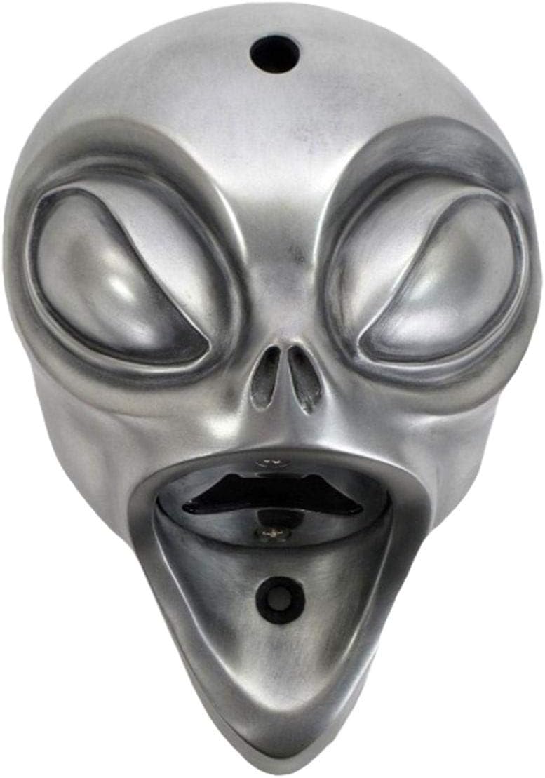 Beer Buddies - Alien wall mounted bottle opener. Silver finish : Amazon ...