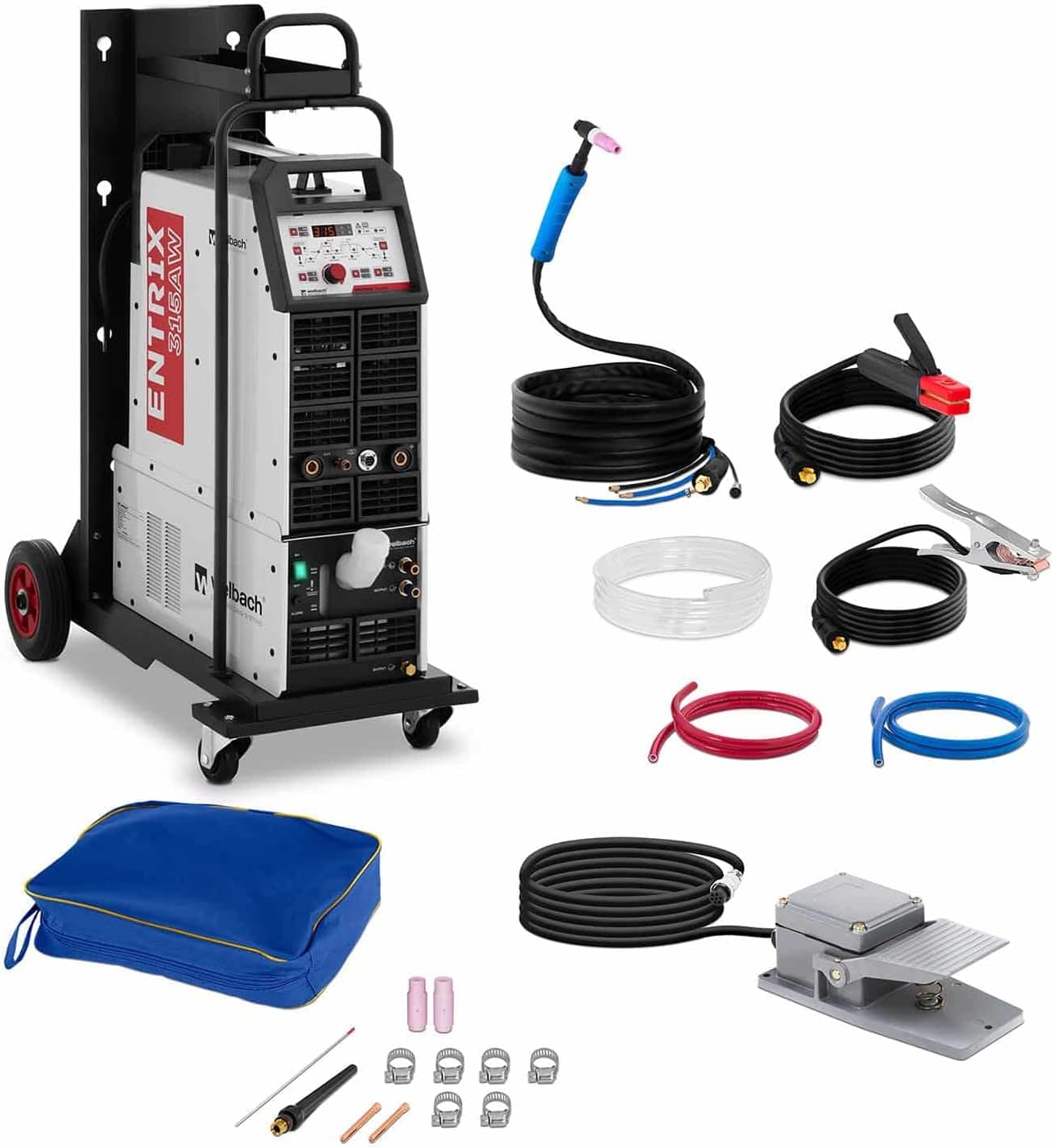 welbach Soldador Para Aluminio Equipo De Soldadura ENTRIX 315AW (TIG AC/DC/MMA, 315 A, Con ...