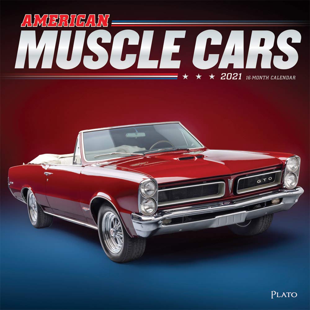 American Muscle Cars 2021 12 x 12 Inch Monthly Square Wall Calendar ...
