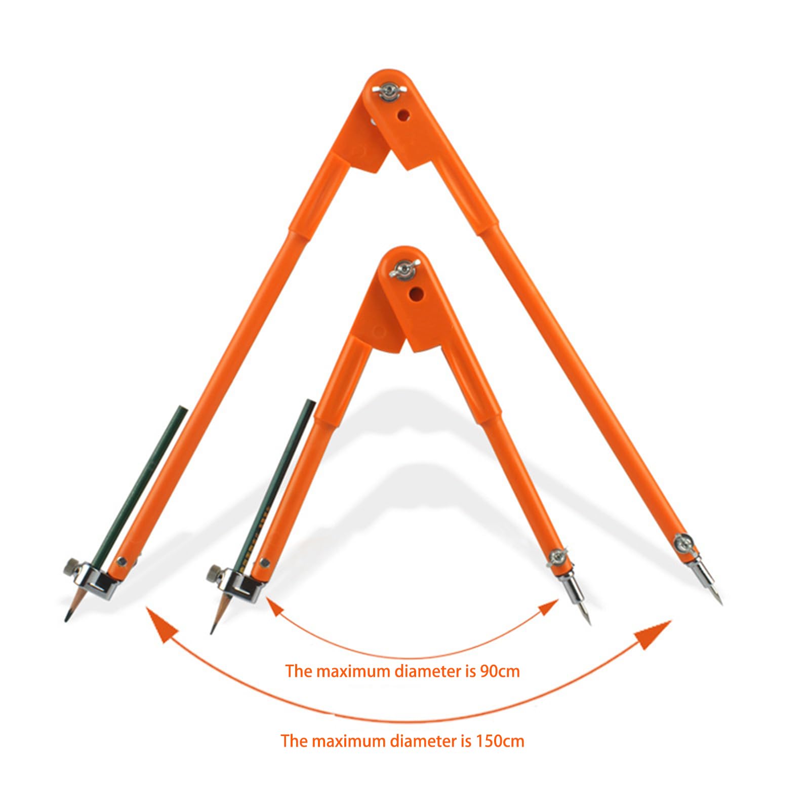Precision Compass Pencil 3X Carpenter Pencil Compasses Large Diameter ...