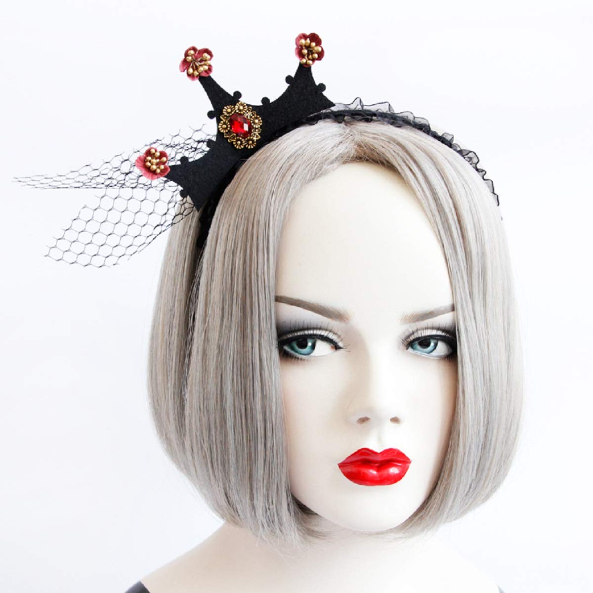 Amazon.com: LSHDXD Halloween Headband for Women ，Baroque retro crown ...