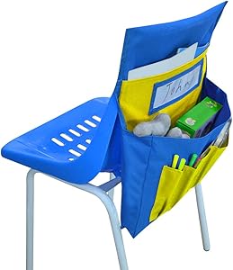 Classroom Chair Storage Bag, Students Chairback Buddy Pocket Chart 8 ...
