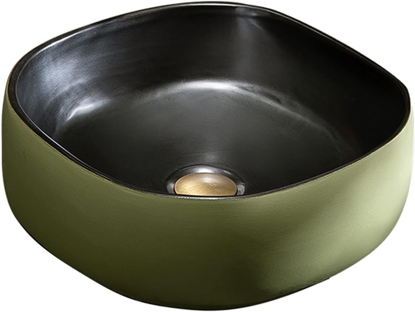 Amazon.com: ARZARF Porcelain Bathroom Vessel Sinks Double Color Wash ...