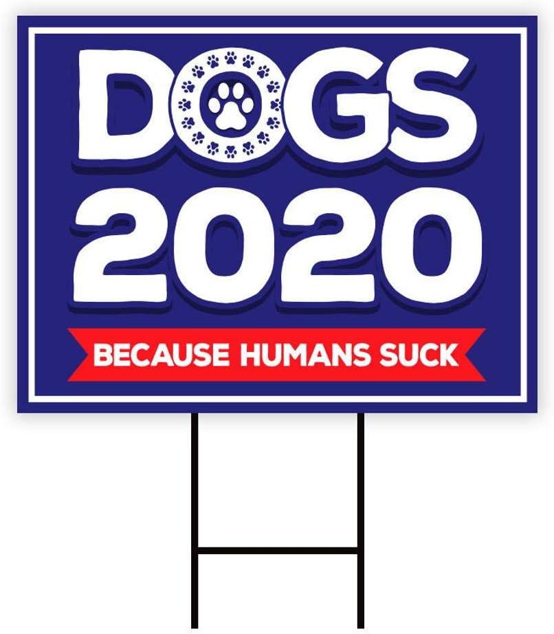 Amazon.com: ARDOUR VAN LONONEN Dogs 2020 Yard Sign 18" x 12 ...