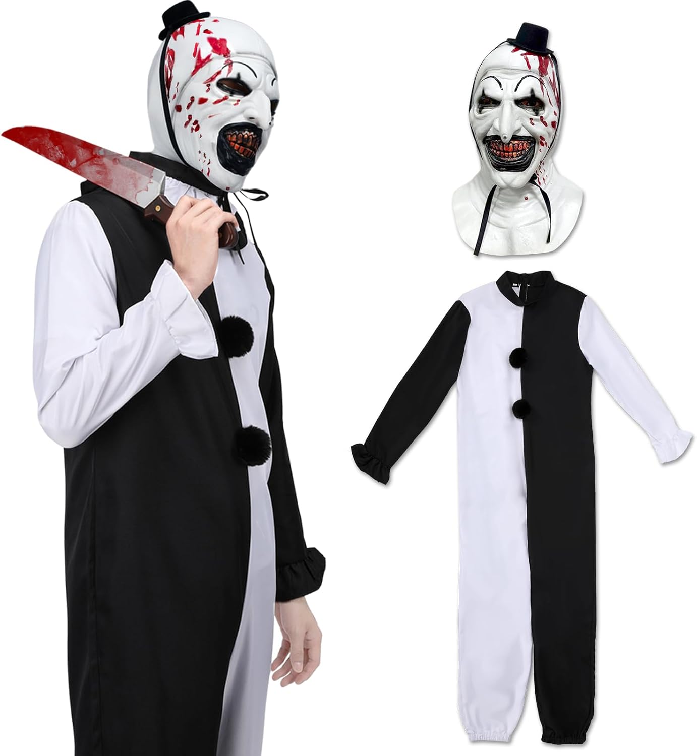 Adults Terrifier Art The Clown Costume with Scary Nepal | Ubuy