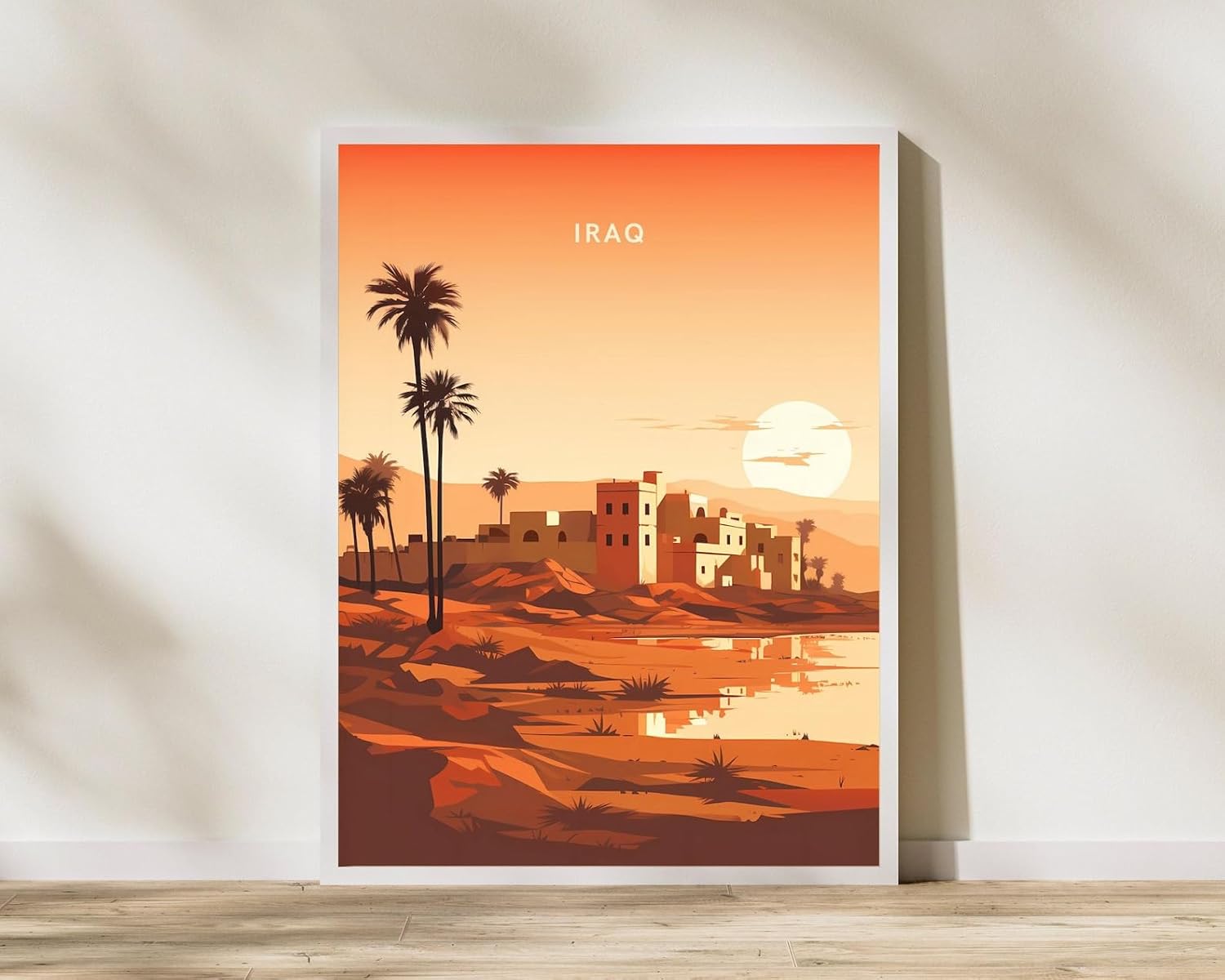 Amazon.com: Iraq Local Village Vintage Travel Print Poster - Historic ...