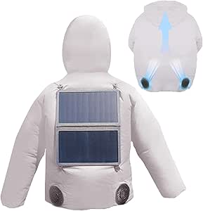 Air Conditioned Jacket Fan | Solar Power Air Conditioned Clothes with ...