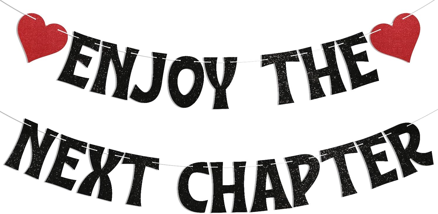 Amazon.com: Enjoy the Next Chapter Banner - The Beginning of A New ...