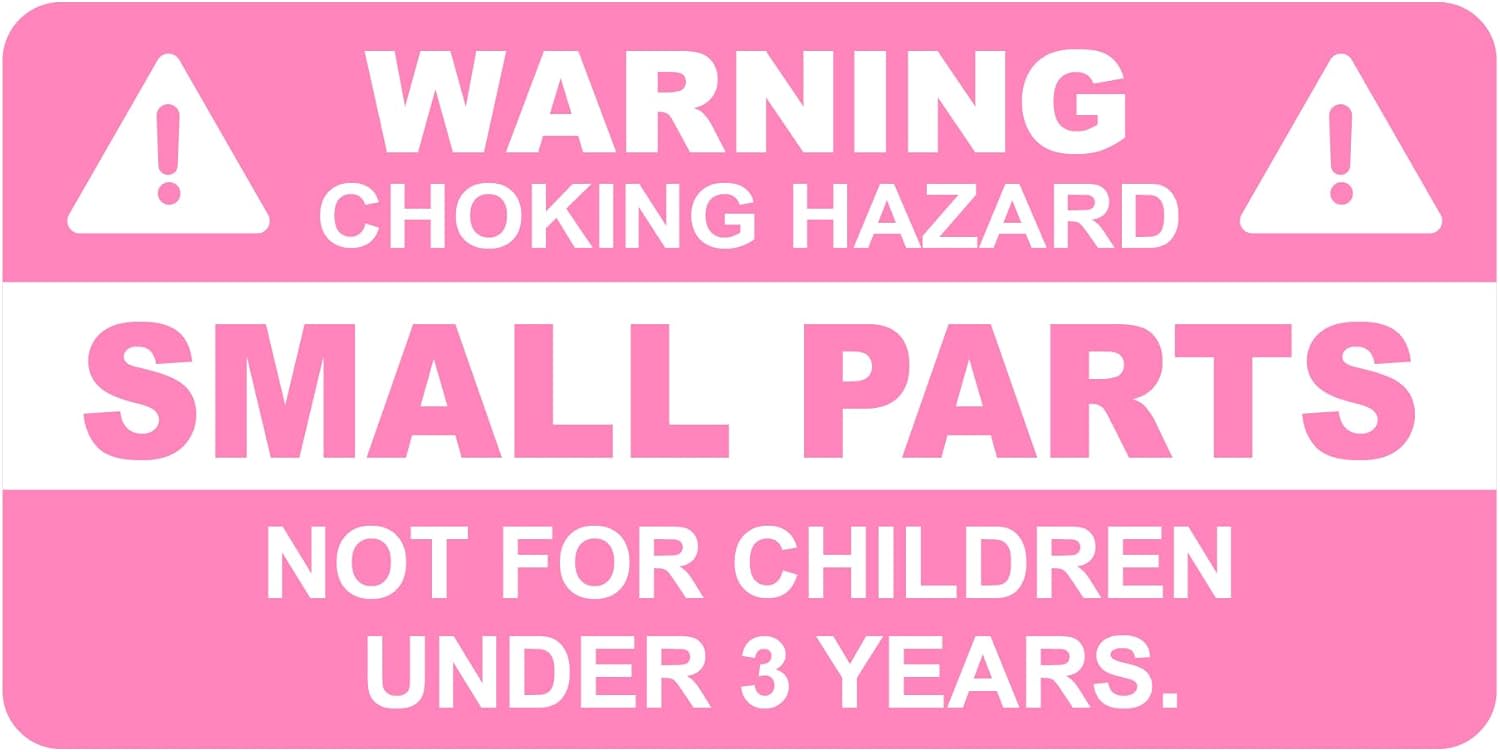 Amazon.com: M MeshaKippa Small Parts Choking Hazard Warning Stickers ...