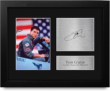 Amazon.com: HWC Trading Tom Cruise Top Gun Maverick Framed Gifts ...