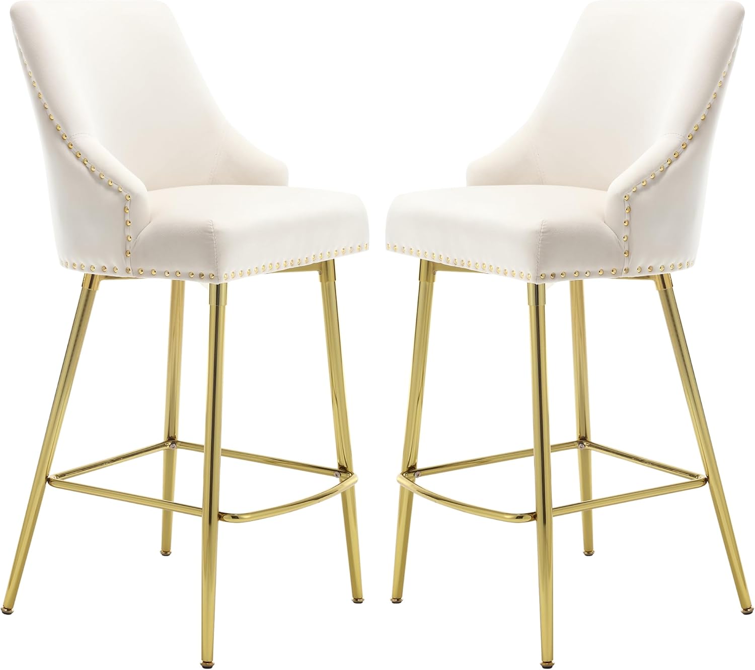 Amazon.com: Westice Set of 2 Bar Stools, Modern Velvet 30 Inches Bar ...
