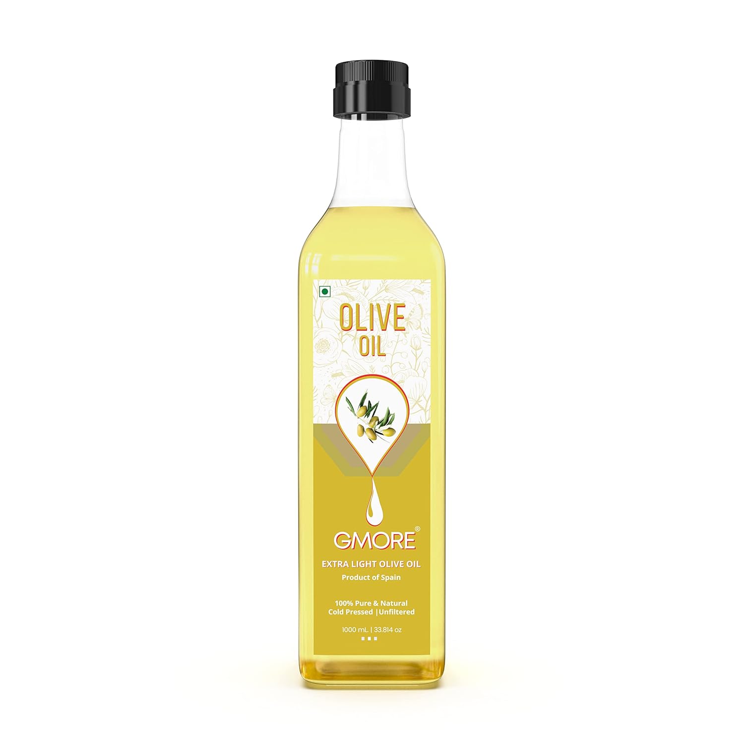 GMORE - Cold Pressed - Extra Light - Olive Oil - Organic - 100% Pure ...