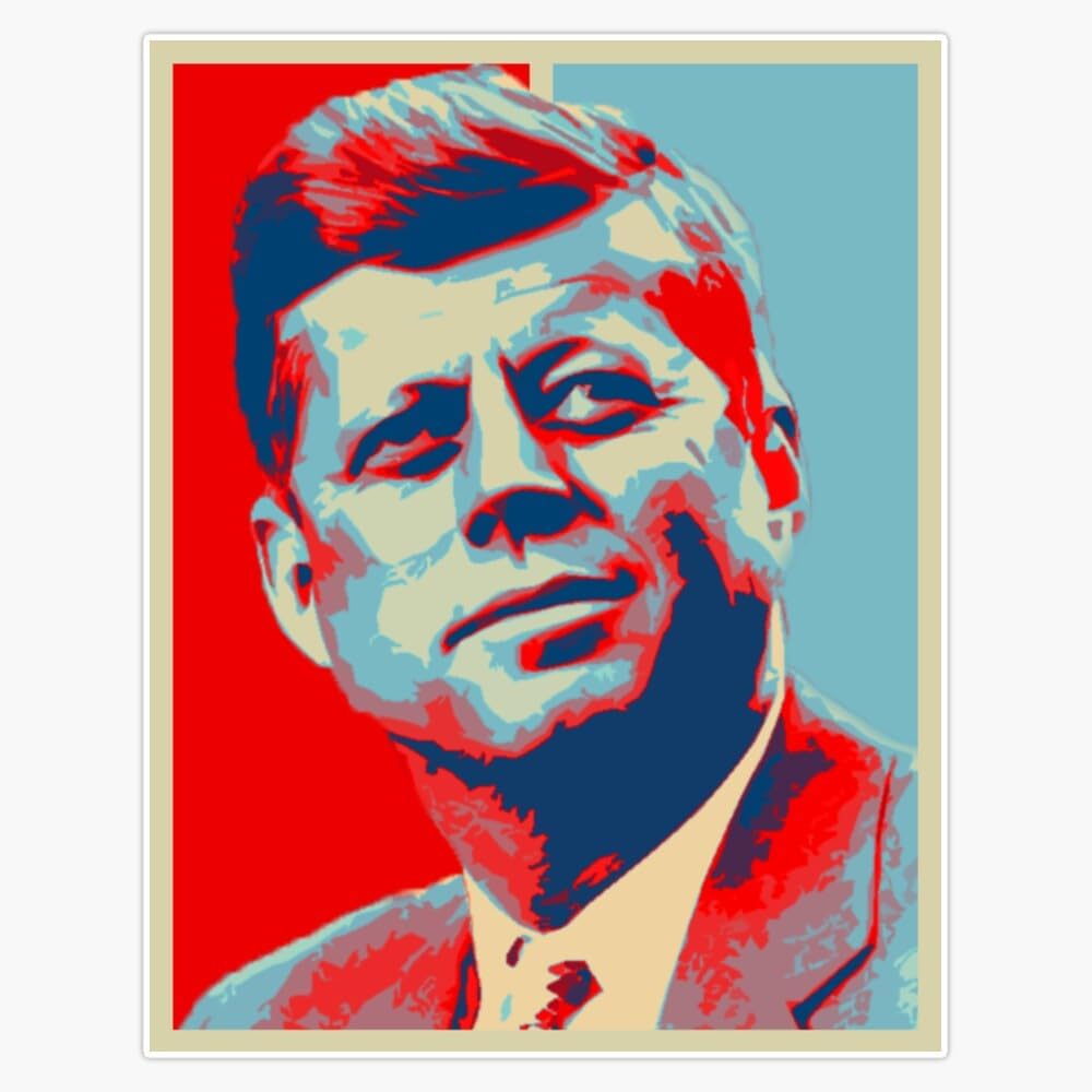 Amazon.com: Jfk Sticker Bumper Sticker Vinyl Decal 5" : Automotive