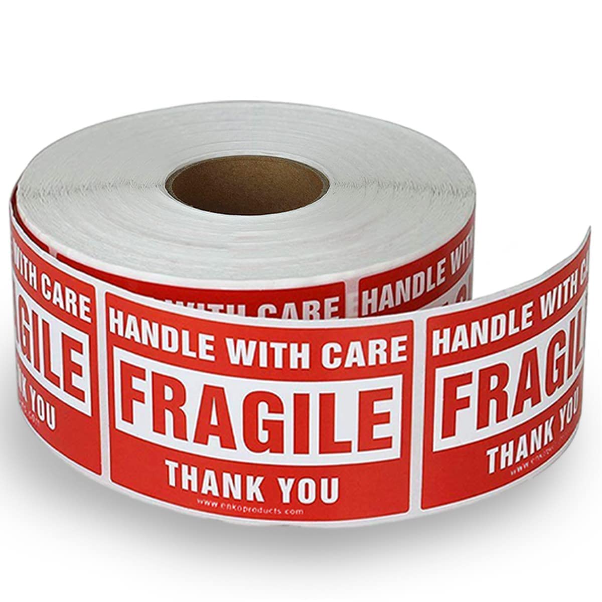BAR-CODING TECH®, Fragile Stickers - 3"x 2" Strong Adhesive Red Fragile ...
