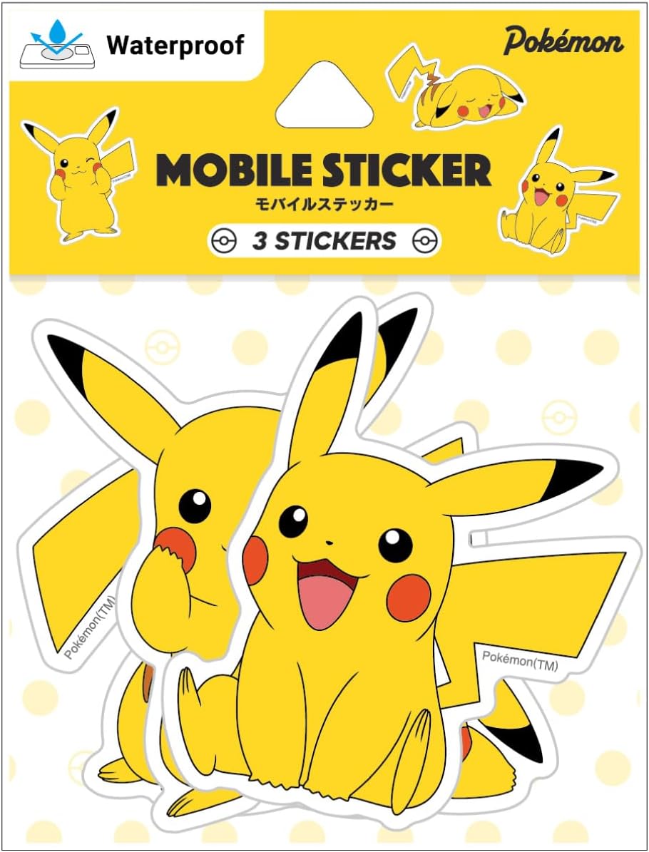 Amazon.com: Gourmandies Pokémon Mobile Sticker Pikachu POKE-840A : Cell ...