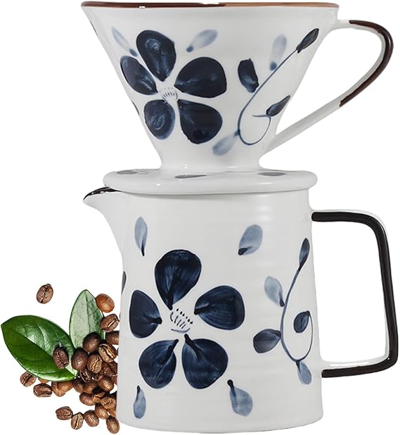 Amazon.com: Miaokatze Ceramic Pour Overs Coffee Maker Set, Coffee Pour ...