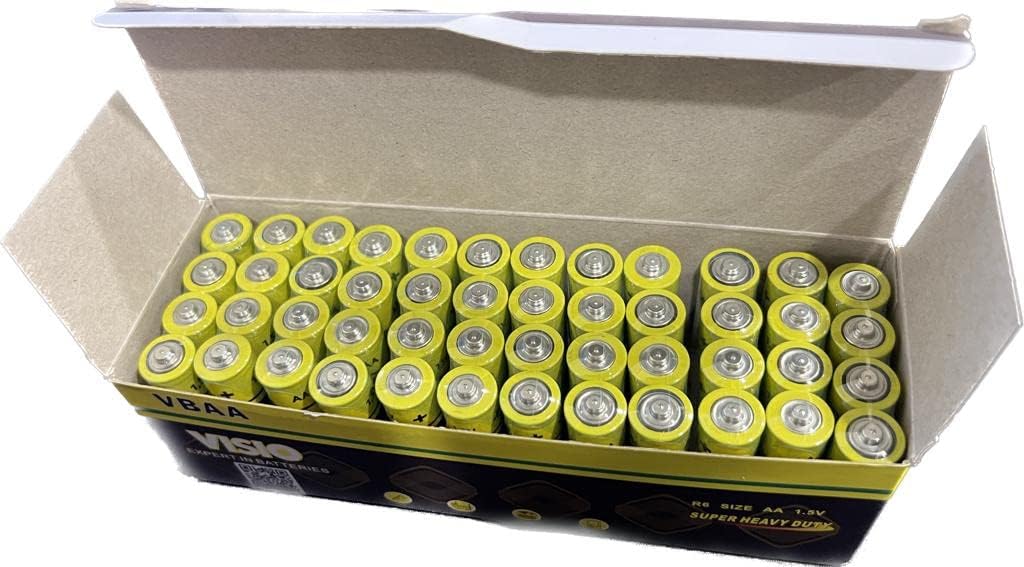 Visio VBAA AA Alkaline Battery Set 48-Pieces : Buy Online at Best Price ...