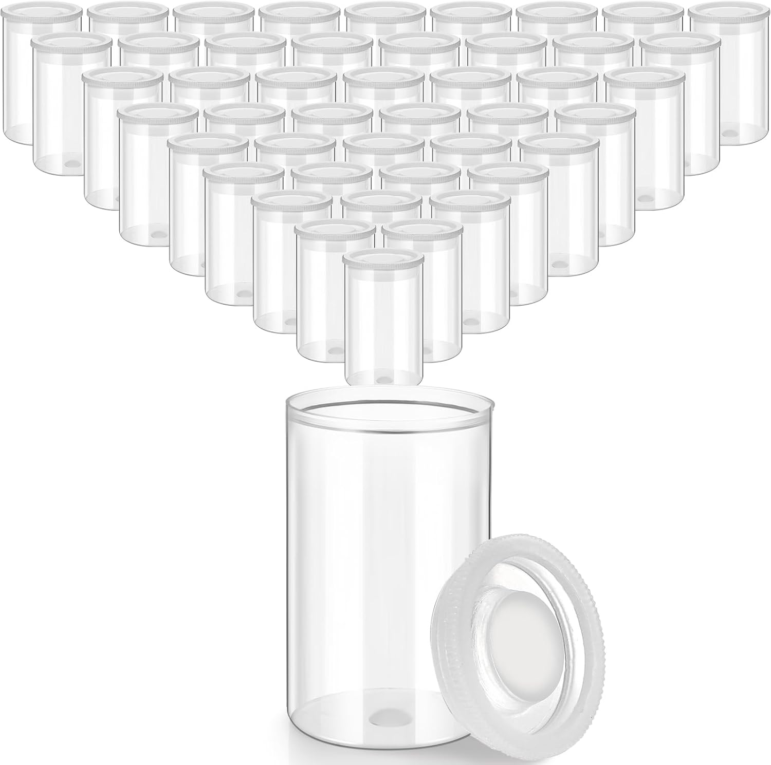 Amazon.com: JOVITEC 100 Pieces Plastic Film Canister Holder 35 mm Empty ...