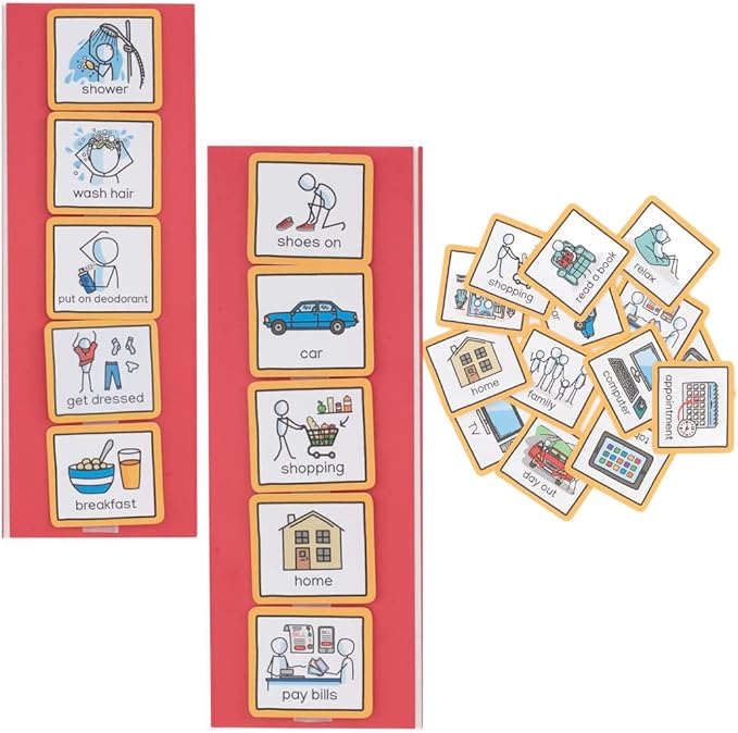 Visual Schedule for Adults (Red): Amazon.com: Office Products