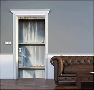 Amazon.co.jp: Door Stickers Wall Stickers 3D Elevator Button Panel ...