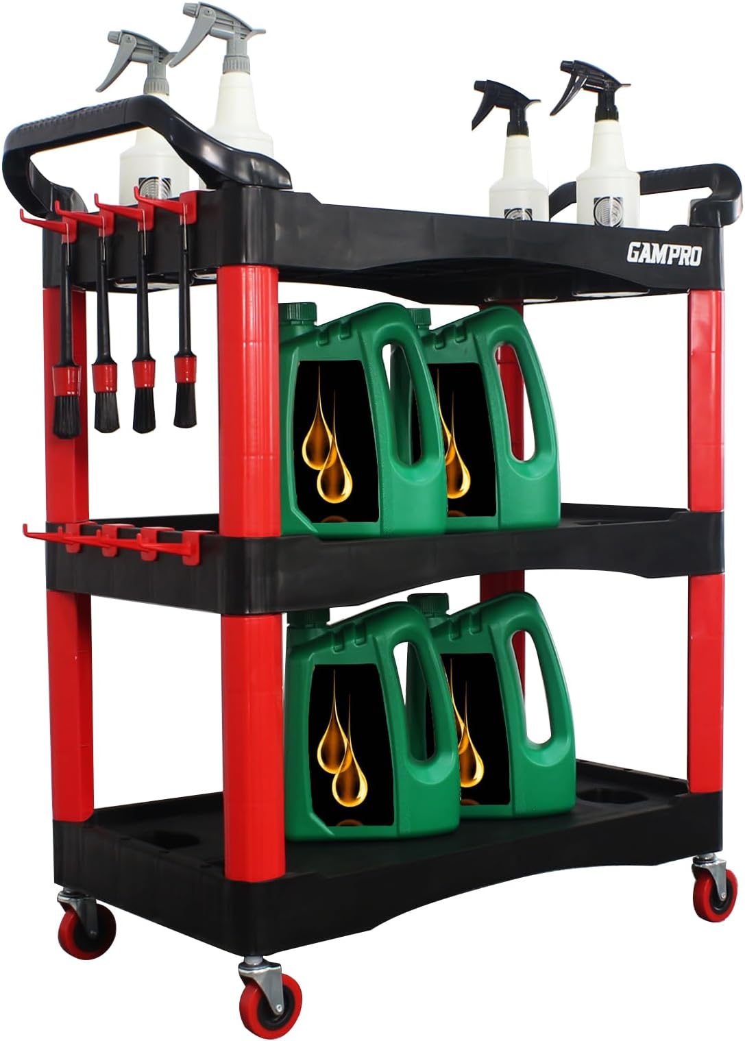 Amazon.com: VViViD Detailing Tool Cart Heavy Duty with 3 Trays Surface ...