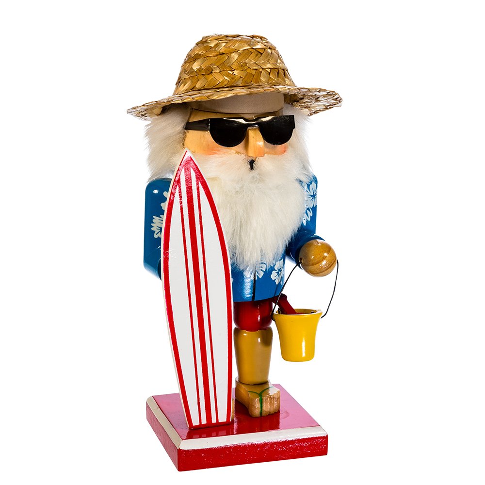 Amazon.com: Kurt S. Adler, Inc. C5876 Kurt Adler 8" Surfer Santa ...