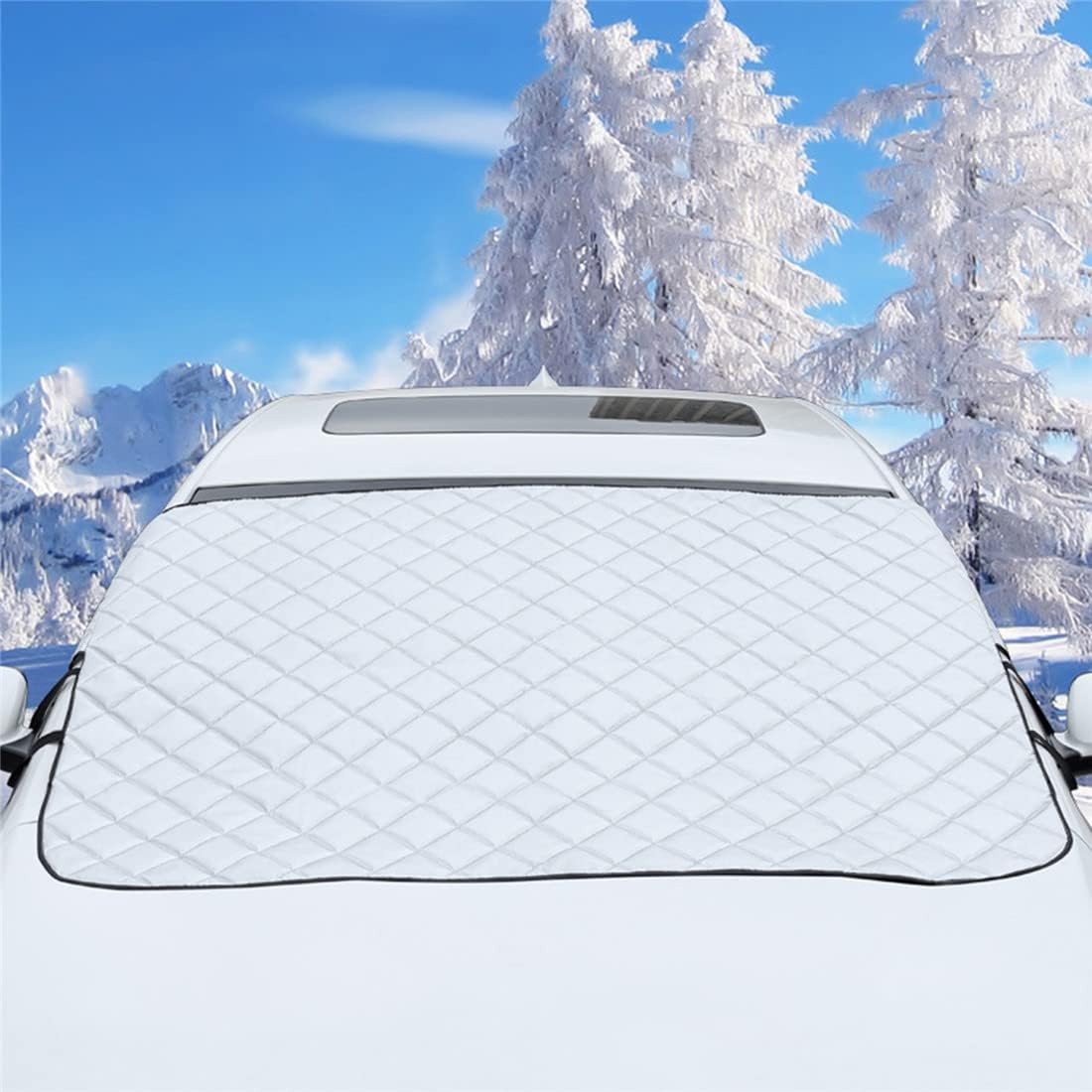 Amazon.com: ASCENDTING Windshield Snow Cover，Winter Automotive Front ...