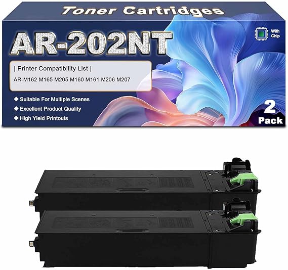 Amazon.com: FUOFGTE AR-202NT AR202NT Toner Cartridge High Yield Replacement for Sharp AR-202NT ...